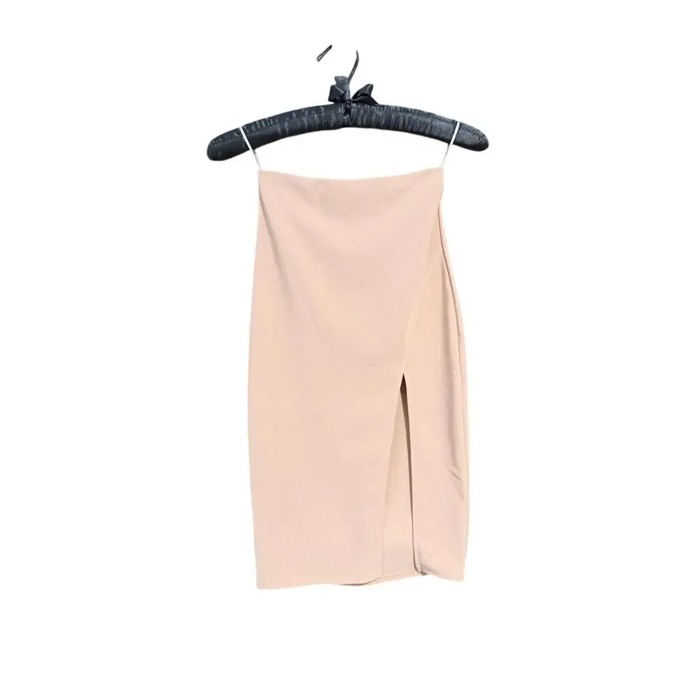 naked wardrobe | Skirts | Naked Wardrobe Pale Blush Midi Skirt With ...